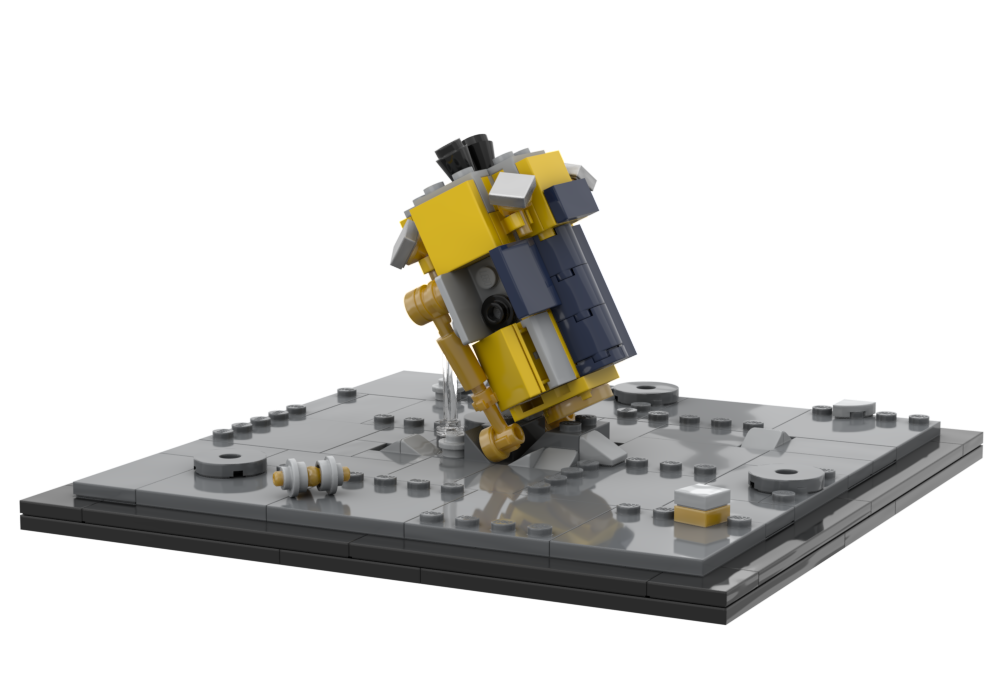 LEGO MOC SLIM "Moon Sniper" Lunar Lander with LEV-1 and LEV-2 (Sora-Q) Rovers by OrchardBuilds ...