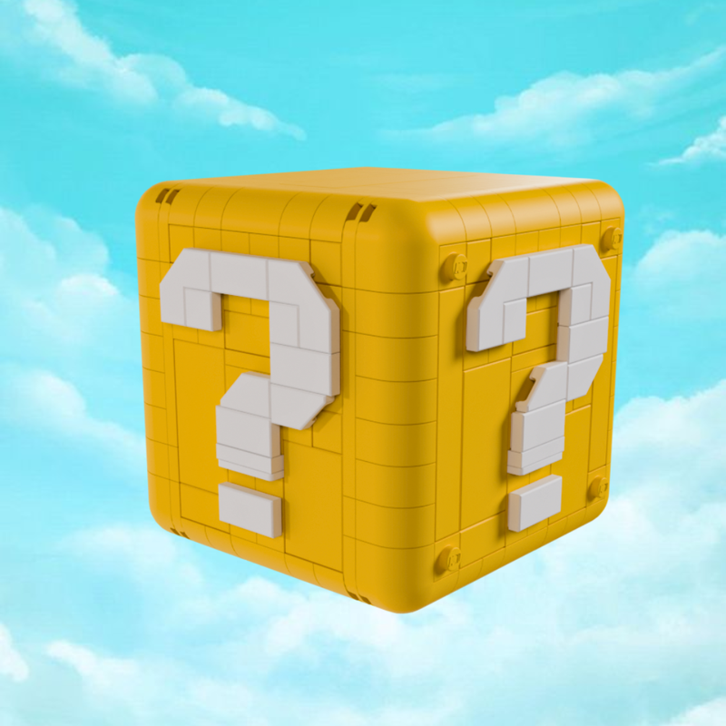 Lego Moc Question Block By Kraftykoopa Rebrickable Build With Lego