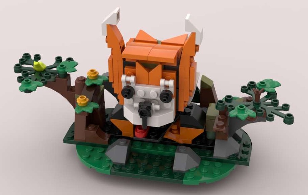 LEGO MOC Jungle Explorer Tribute (Red Panda Statue) by Zwurbel ...