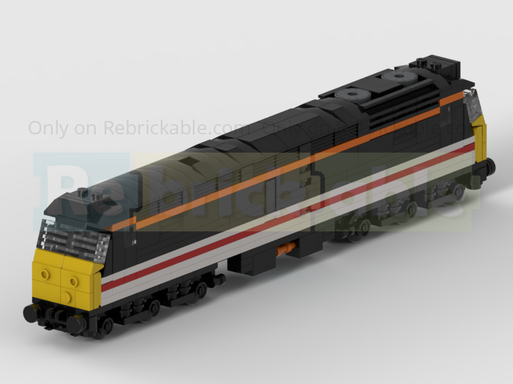 LEGO MOC 4-Wide BR Class 47 Diesel Locomotive Train In Intercity Livery ...