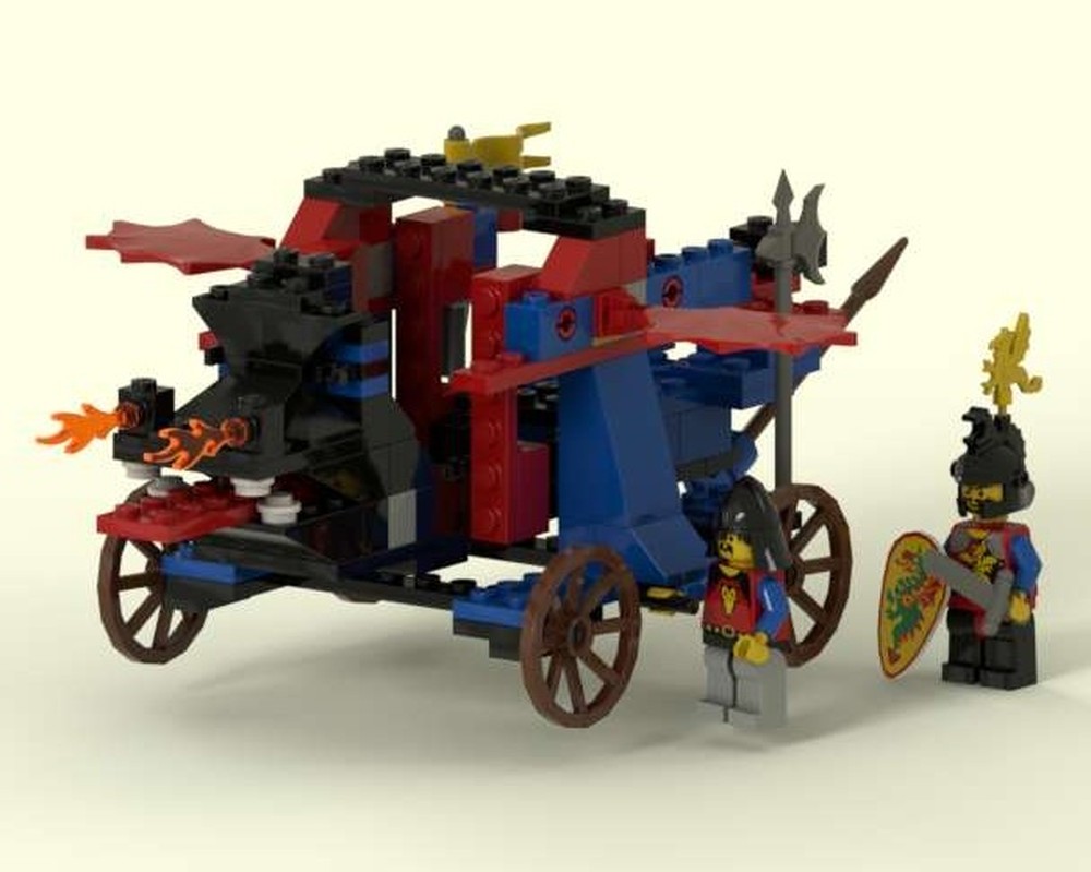 LEGO MOC The dragon battering ram by bricksofmarc | Rebrickable - Build ...