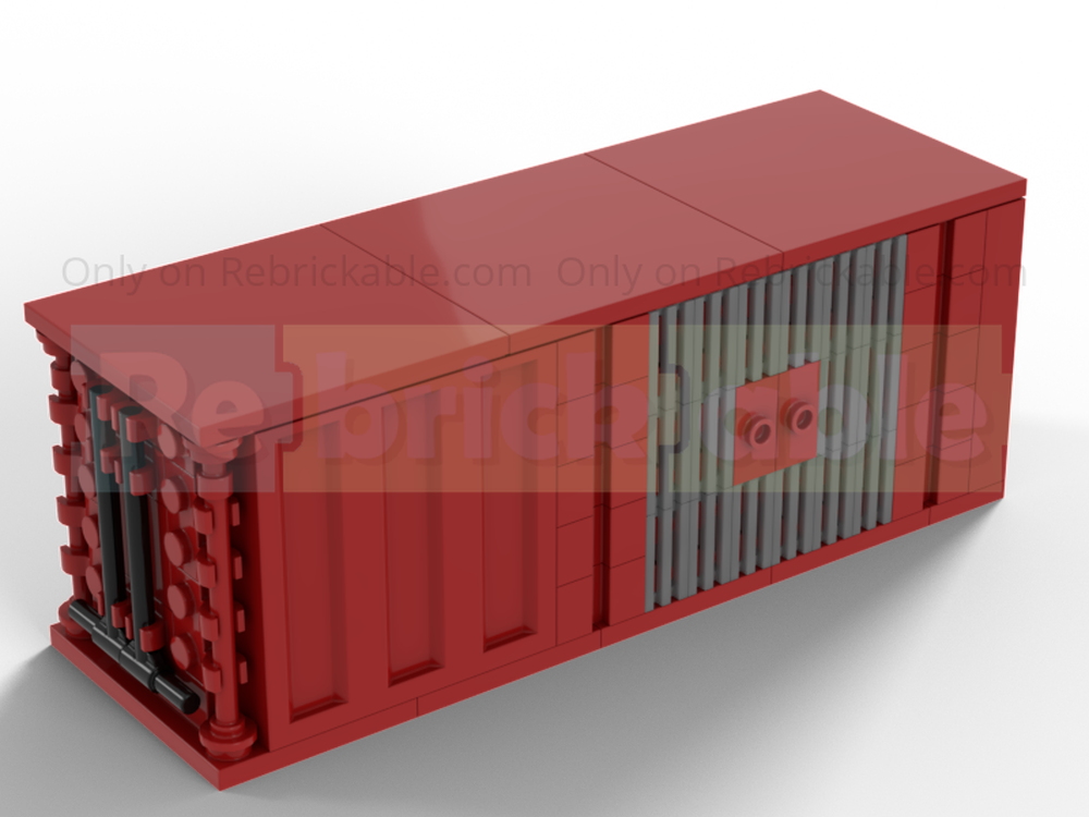 LEGO MOC Simple red container 18x6 by DJP760 | Rebrickable - Build with ...