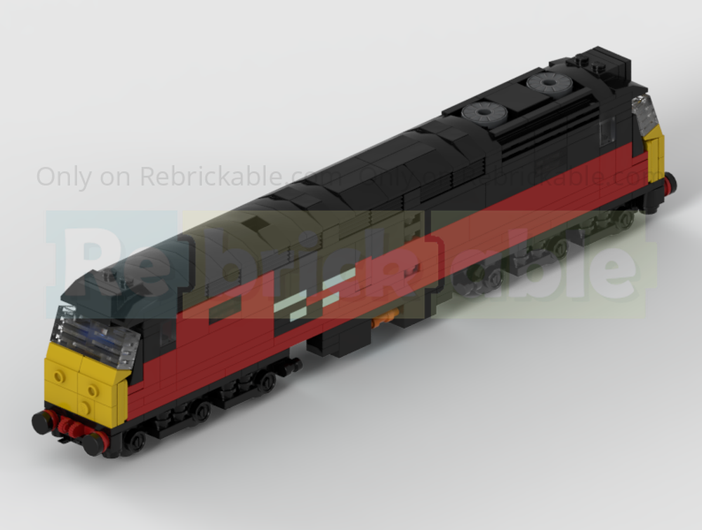 LEGO MOC 4-Wide BR Class 47 Diesel Locomotive Train In RES Livery by ...