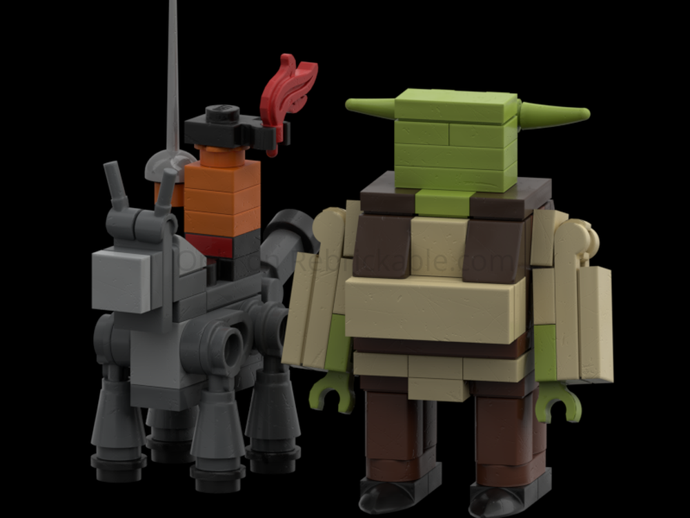 LEGO MOC Minifig-Scale Shrek, Puss in boots, and Donkey by legoswoda ...