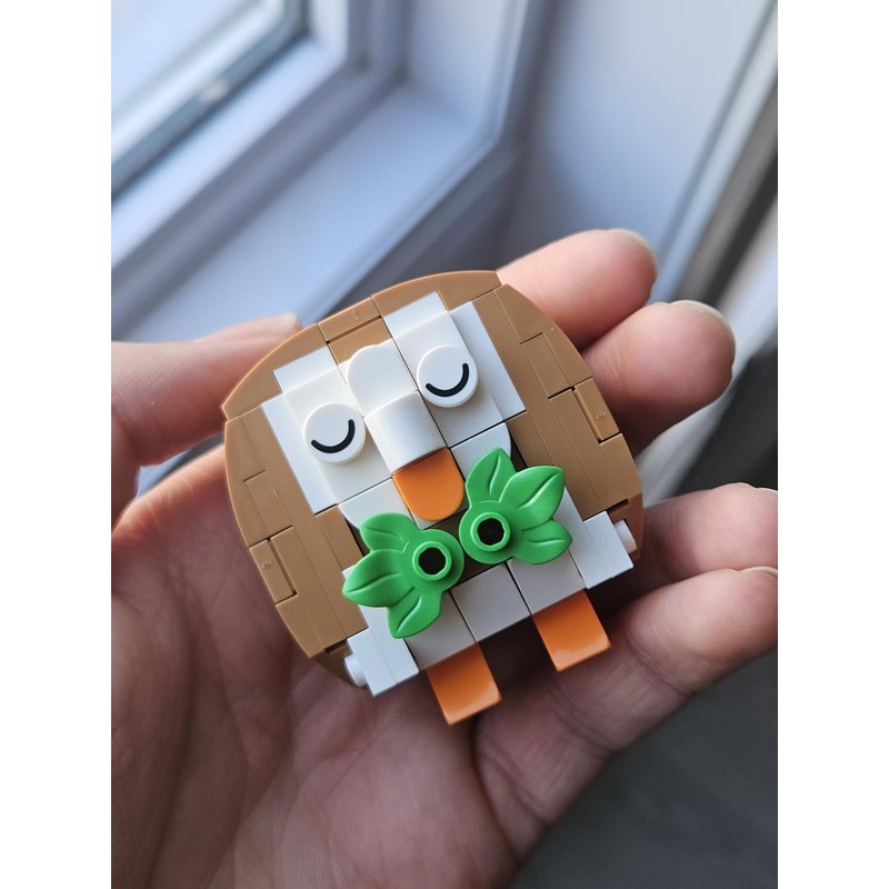 LEGO MOC Rowlet Asleep by curiositybricks | Rebrickable - Build with LEGO