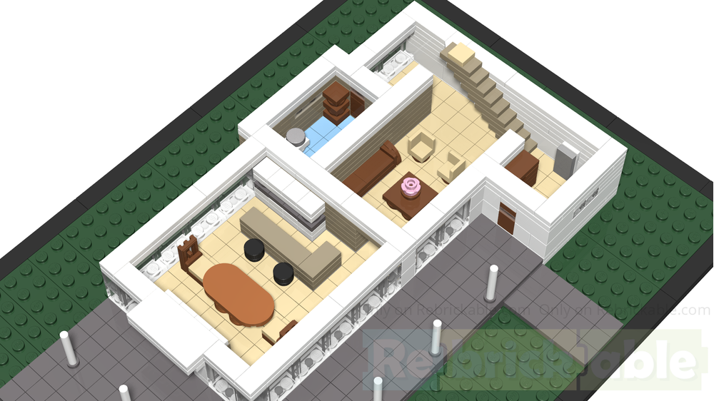 LEGO MOC Microscale modern weekend home by Mobilox Studios ...