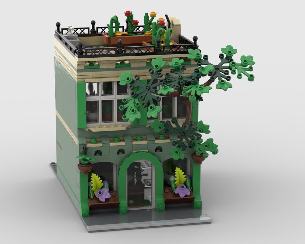 LEGO MOC Plant Shop Modular Building by brickmanspark | Rebrickable ...