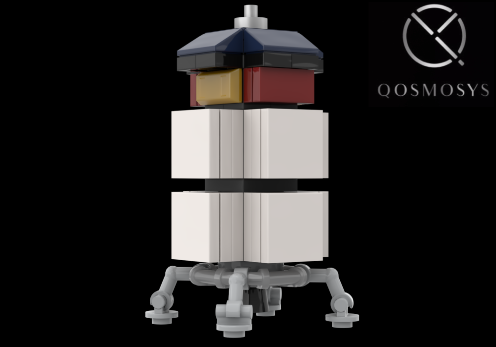 Lego Moc Zeusx Lunar Lander And Orbital Bus By Orchardbuilds