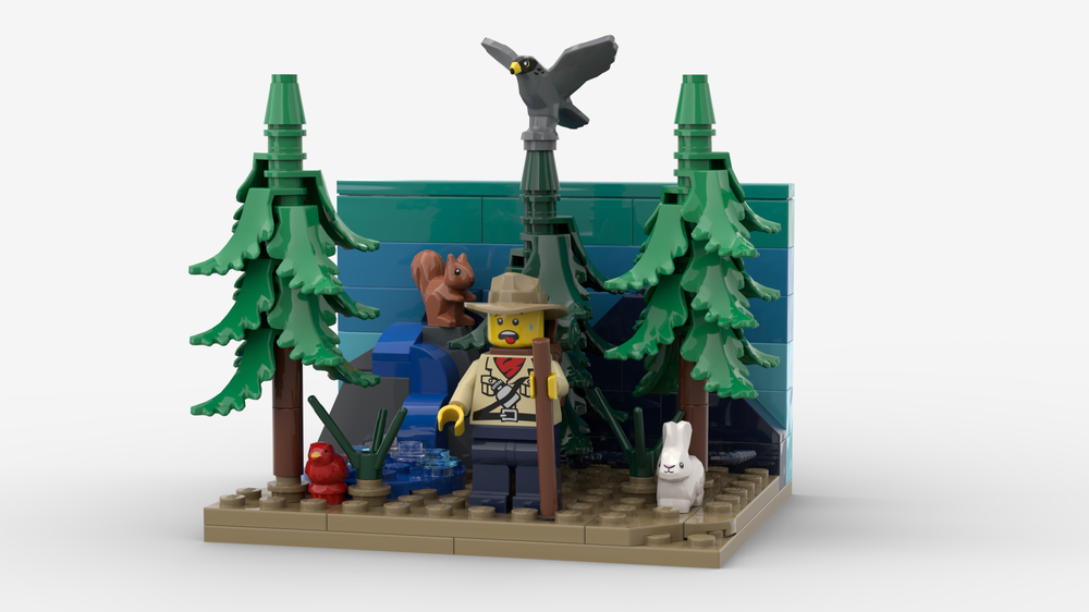 LEGO MOC Lost: A Forest Diorama by jlherbst77 | Rebrickable - Build ...