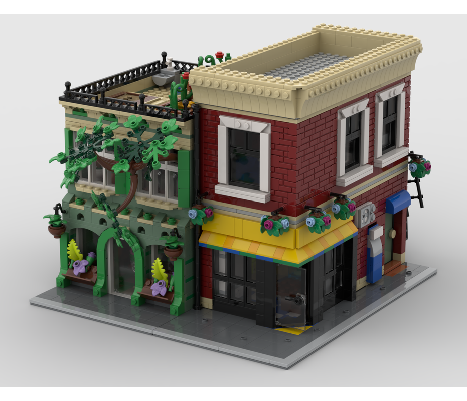 LEGO MOC-209307 Corner Deli Modular Building by brickmanspark ...
