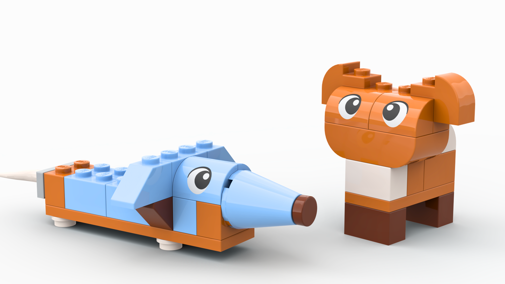 LEGO MOC 11041 Dogs by Lenarex | Rebrickable - Build with LEGO