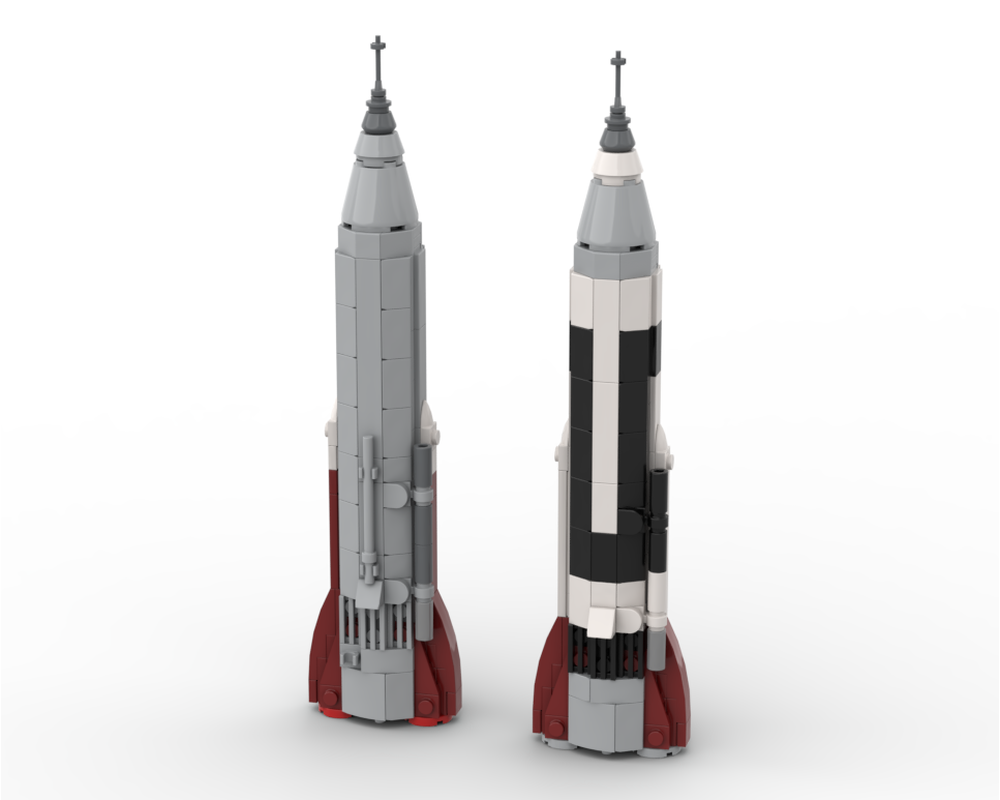 LEGO MOC Early Atlas prototypes and missiles (1:110 scale) by saxus ...