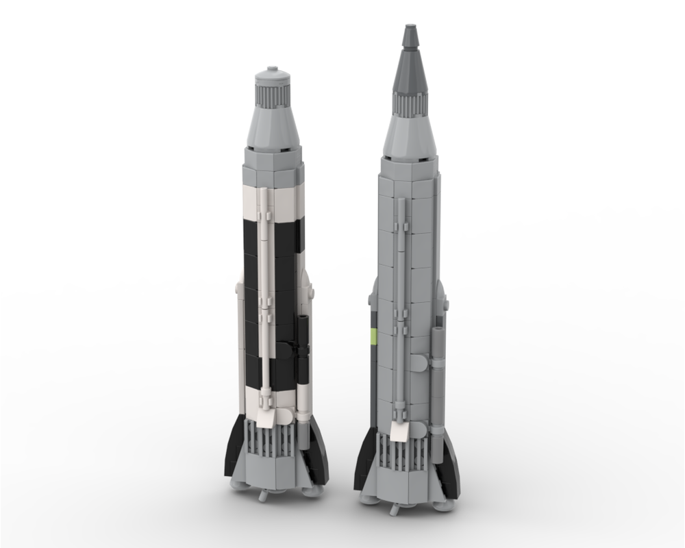LEGO MOC Early Atlas prototypes and missiles (1:110 scale) by saxus ...