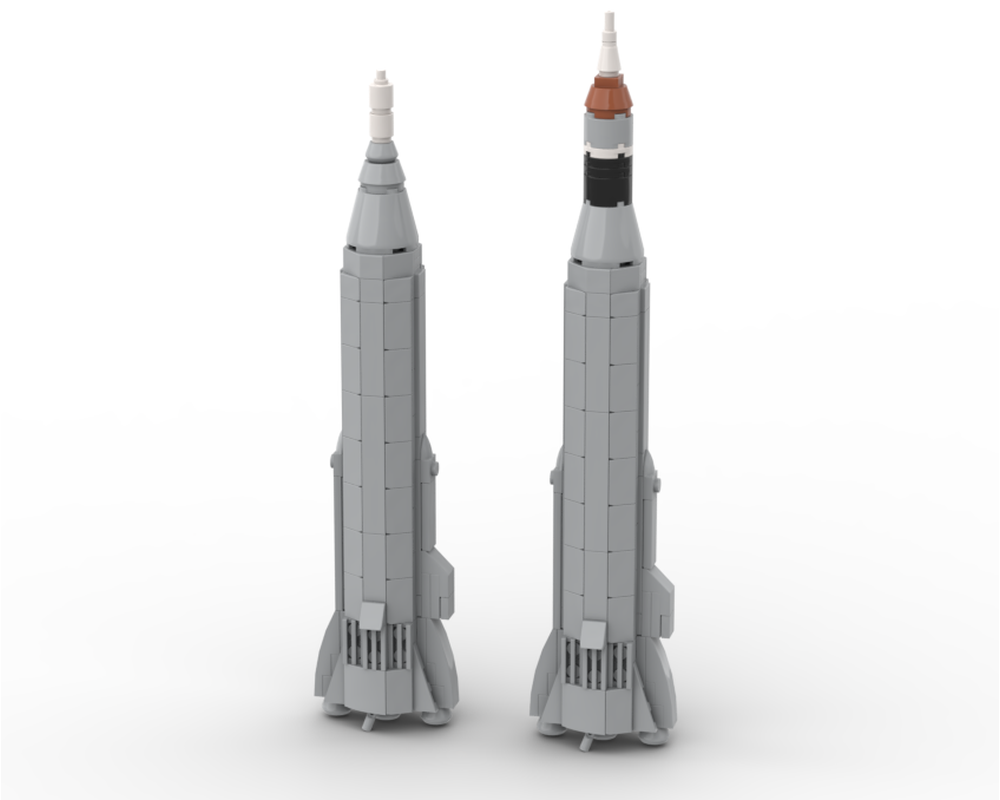 LEGO MOC Early Atlas prototypes and missiles (1:110 scale) by saxus ...