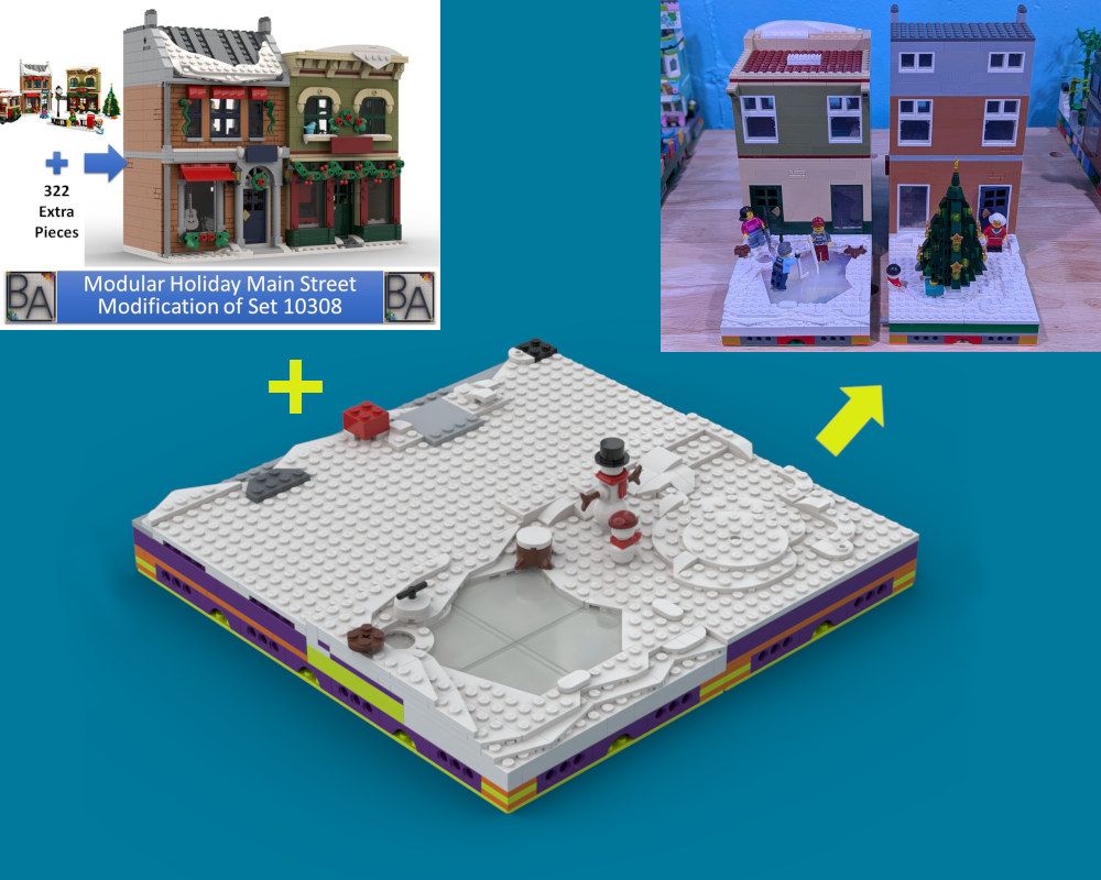 LEGO MOC MILS base for Modular Holiday Main Street by Brick Artisan by ...