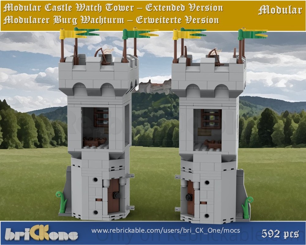 LEGO MOC Modular Castle Watchtower - Extended Version by bri_CK_One ...