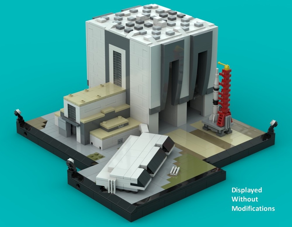 LEGO MOC Vehicle Assembly Building (VAB) Apollo 13 Stacking & Apollo 12 ...