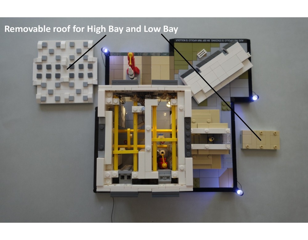 LEGO MOC Vehicle Assembly Building (VAB) Apollo 13 Stacking & Apollo 12 ...