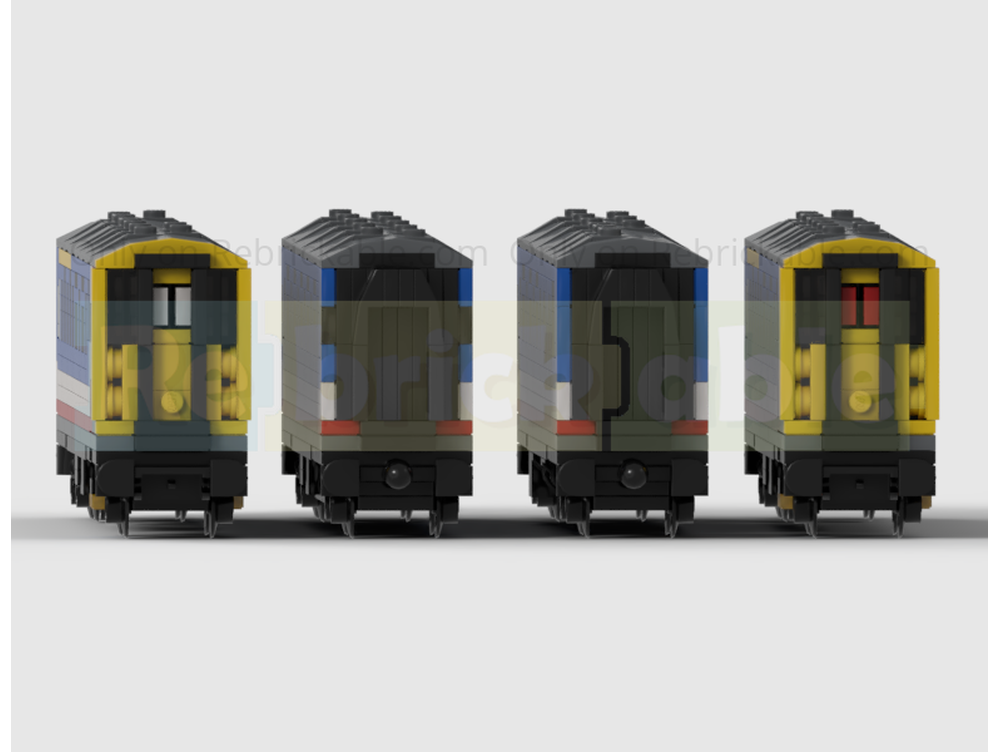 LEGO MOC 4-Wide Class 423 4-VEP 4 Carriage EMU Train In Network ...