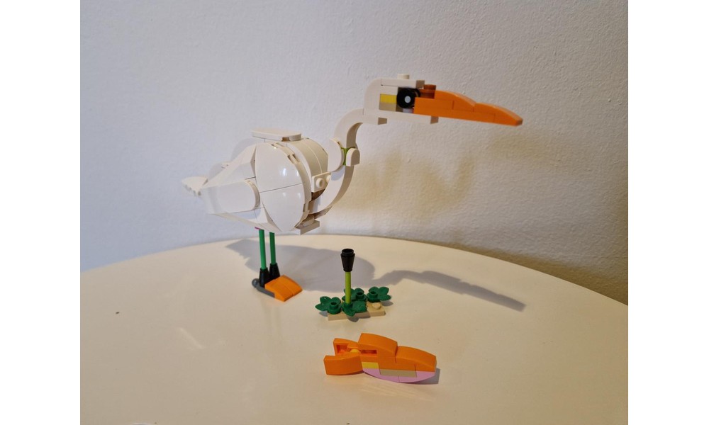 LEGO MOC Great Egret by Jappelsap98 | Rebrickable - Build with LEGO