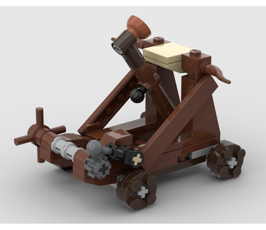 LEGO MOC Medieval Catapult by MidiBricks | Rebrickable - Build with LEGO