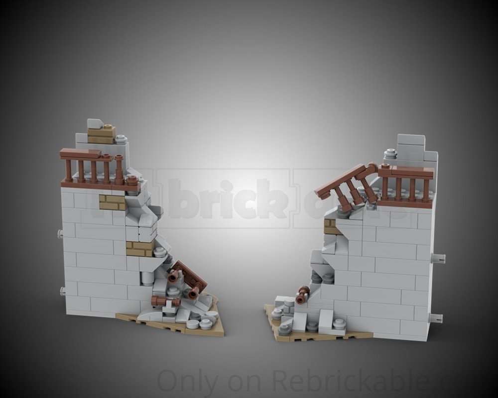 LEGO MOC Modular Castle Wall Ends by bri_CK_One | Rebrickable - Build ...