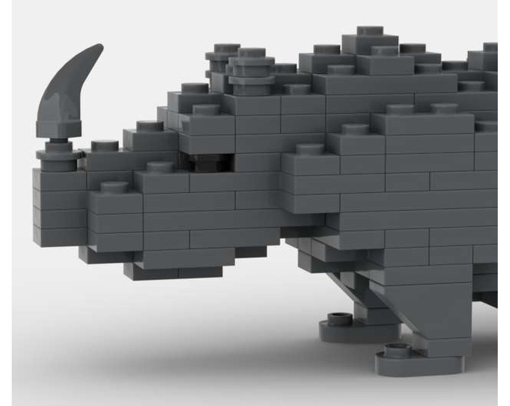 LEGO MOC Indian Rhino by Wildbrickcreations | Rebrickable - Build with LEGO