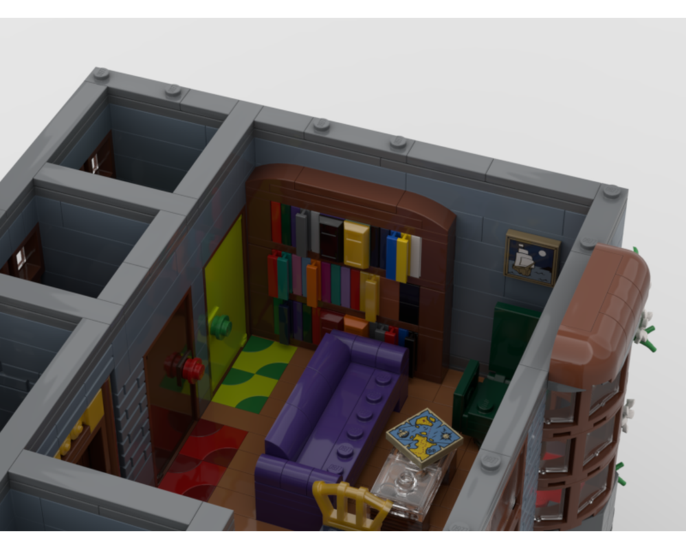 LEGO MOC 3 Stories Apartment Complex by Brickette | Rebrickable - Build with LEGO