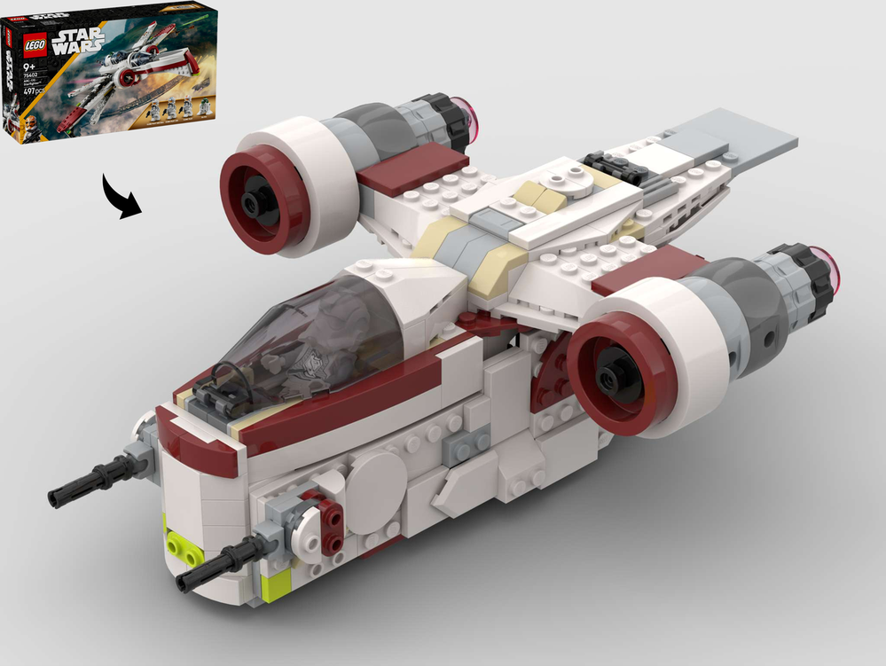LEGO MOC Republic Razor Crest Midi Scale - Alternate Build of 75402 ARC ...