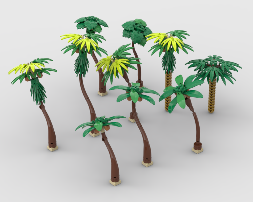 LEGO MOC Palm Trees by gabizon | Rebrickable - Build with LEGO