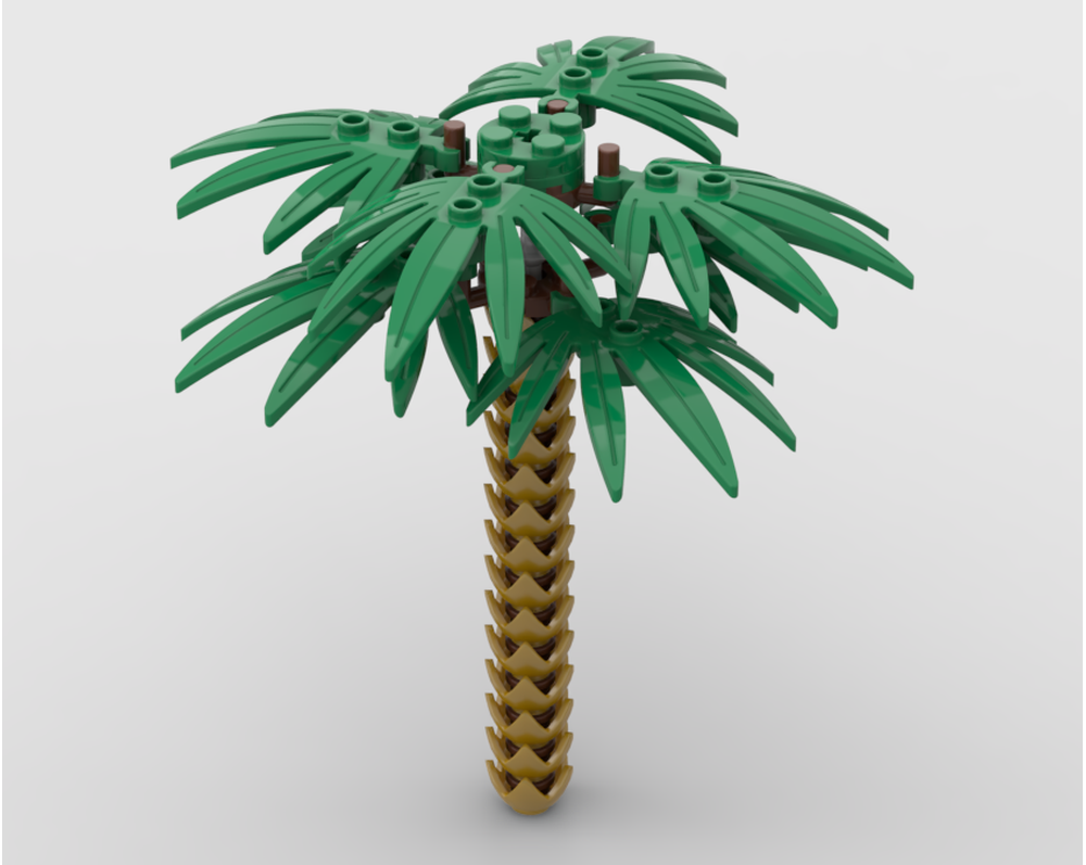 Lego Moc Palm Trees By Gabizon Rebrickable Build With Lego