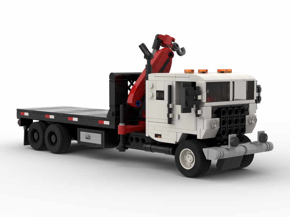 LEGO MOC Cabover Flatbed Truck by owstin | Rebrickable - Build with LEGO