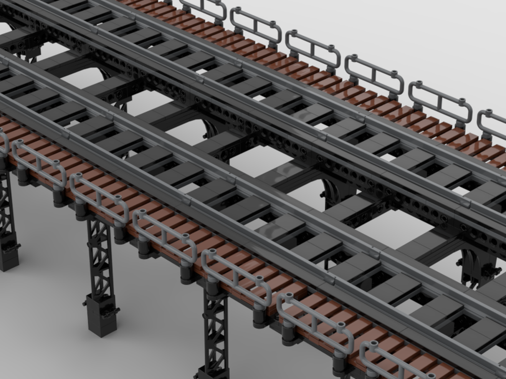 LEGO MOC-209474 City Railroad Bridge by legomattiman | Rebrickable ...
