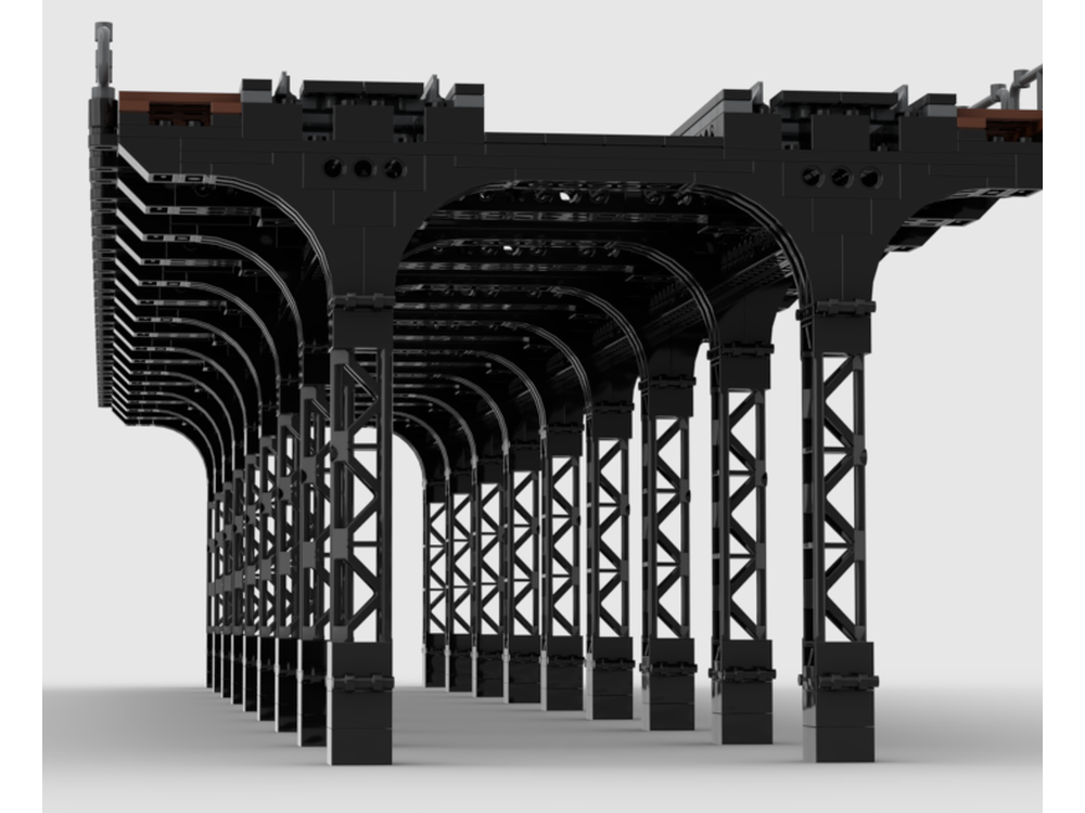 LEGO MOC City Railroad Bridge by legomattiman | Rebrickable - Build ...