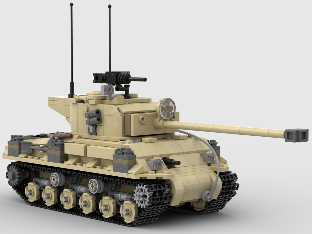 LEGO MOC-209478 M-51 Super Sherman by simonelovisa01 | Rebrickable ...