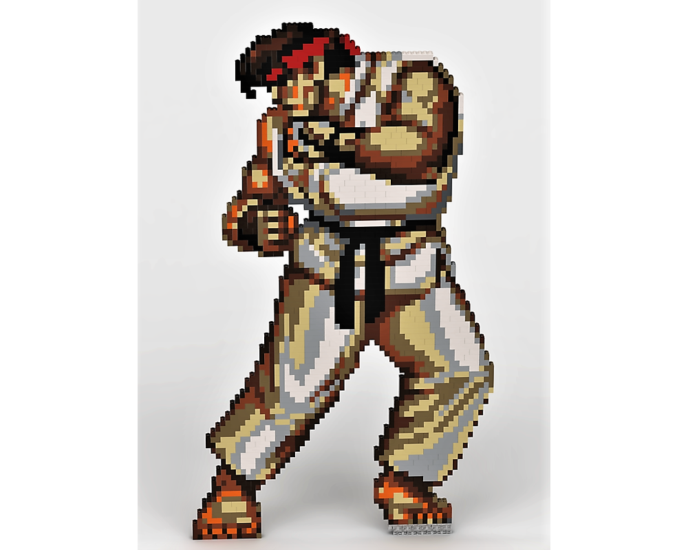 LEGO MOC RYU Pixelart MOC by kelbiemnz | Rebrickable - Build with LEGO