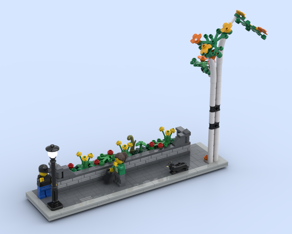 LEGO MOC Modular Sidewalk with BirchTree by elldaimo | Rebrickable ...