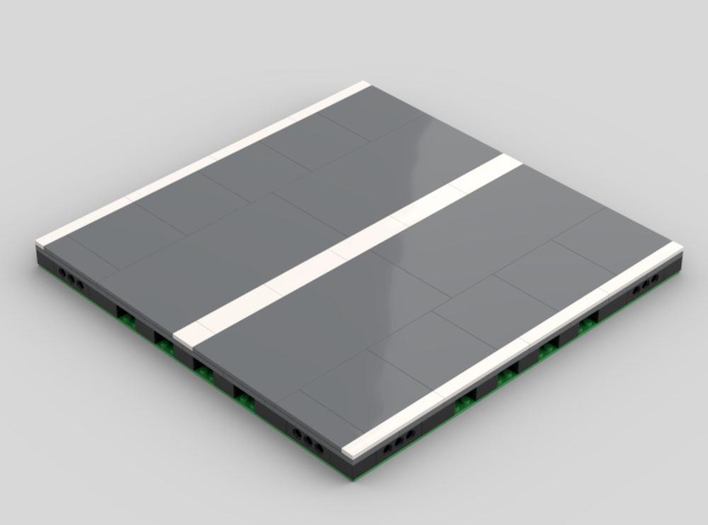 LEGO MOC Large Road for speed champions cars - mils plate by 13Customs ...