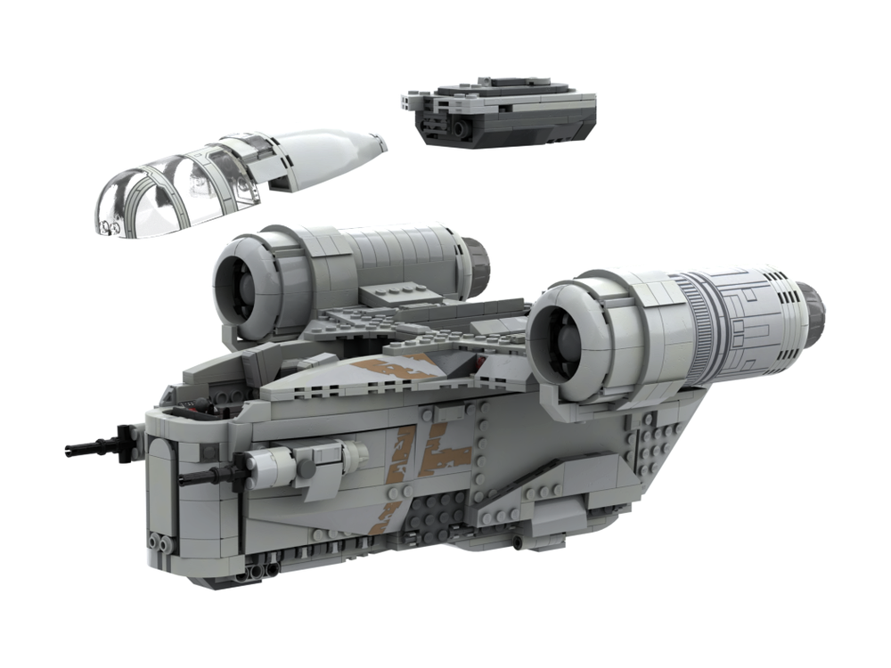 LEGO MOC Razor Crest MOD by Quarries Workshop | Rebrickable - Build ...