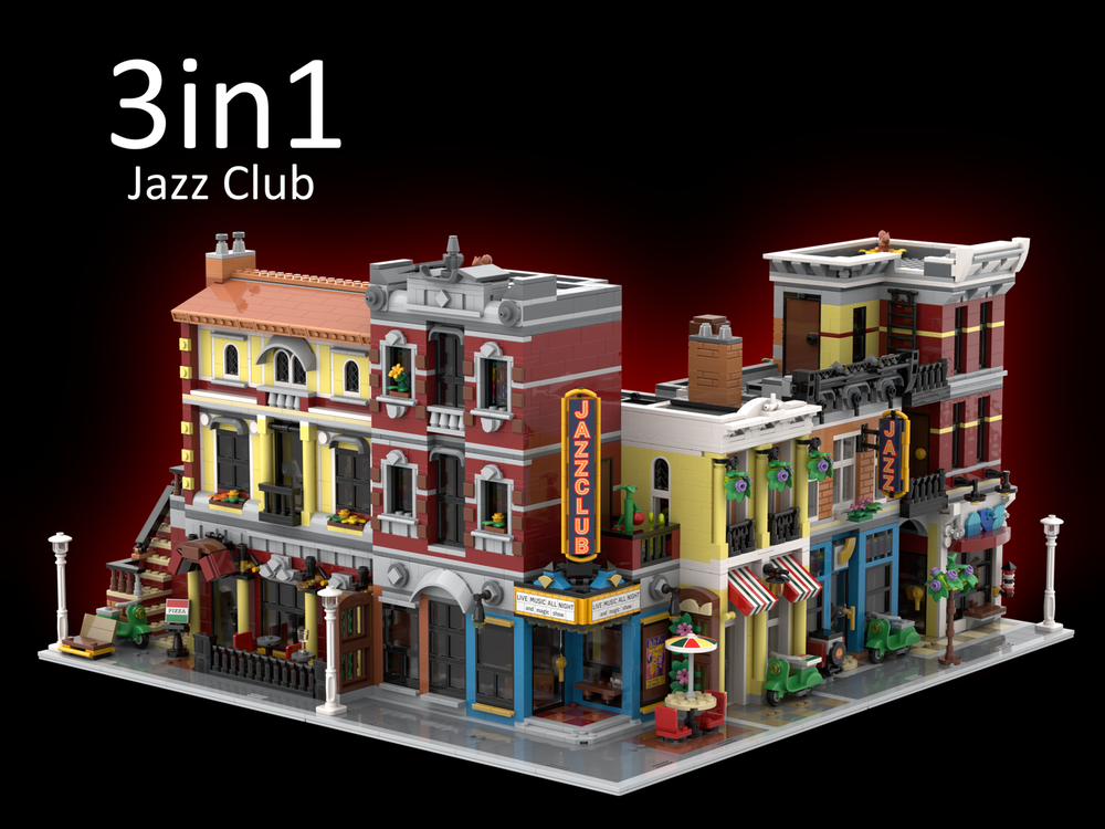 LEGO MOC-209508 3in1 10312 Jazz Club Alternative Builds by PL MOCs ...