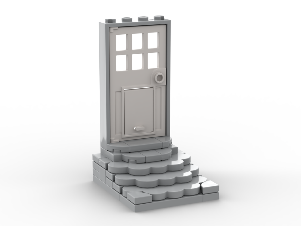 LEGO MOC Door and Stairs by BrickAndBuildsI | Rebrickable - Build with LEGO
