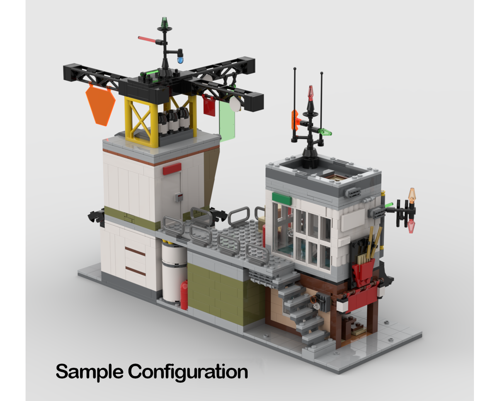 LEGO MOC Modular Cyberpunk City - Tea House and Power Station by ...