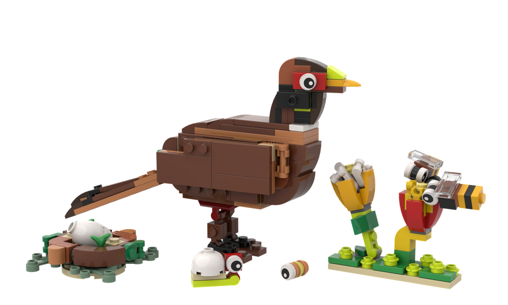 LEGO MOC Pheasant by Jappelsap98 | Rebrickable - Build with LEGO