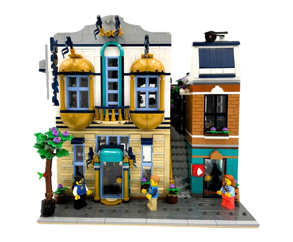 LEGO MOC Hotel and Studios Modular Alternate build of 2x31141 by re ...