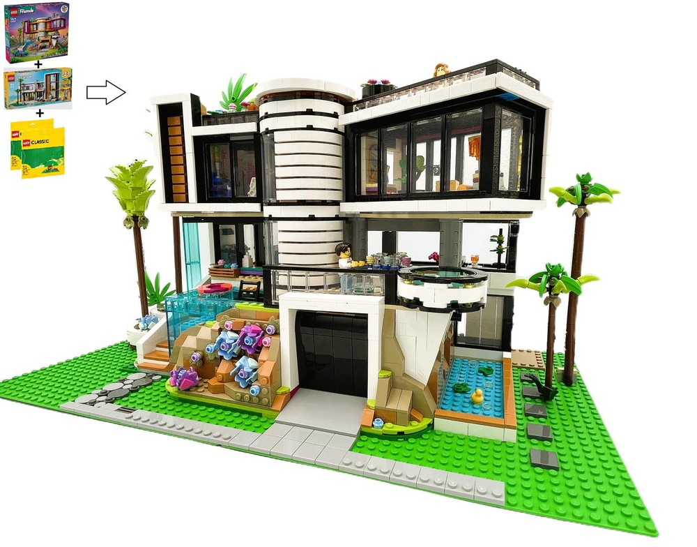 LEGO MOC Modern Mansion Alternate build of 42639 & 31153 by re-bricked ...
