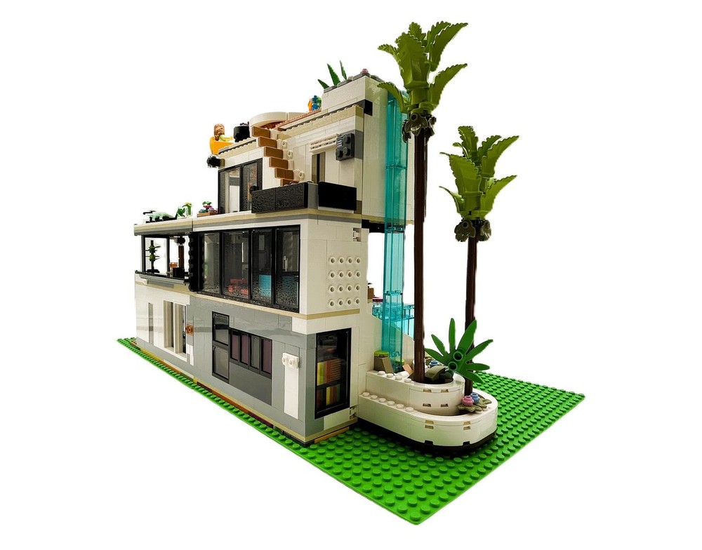 LEGO MOC-209596 Modern Mansion Alternate build of 42639 & 31153 by re ...