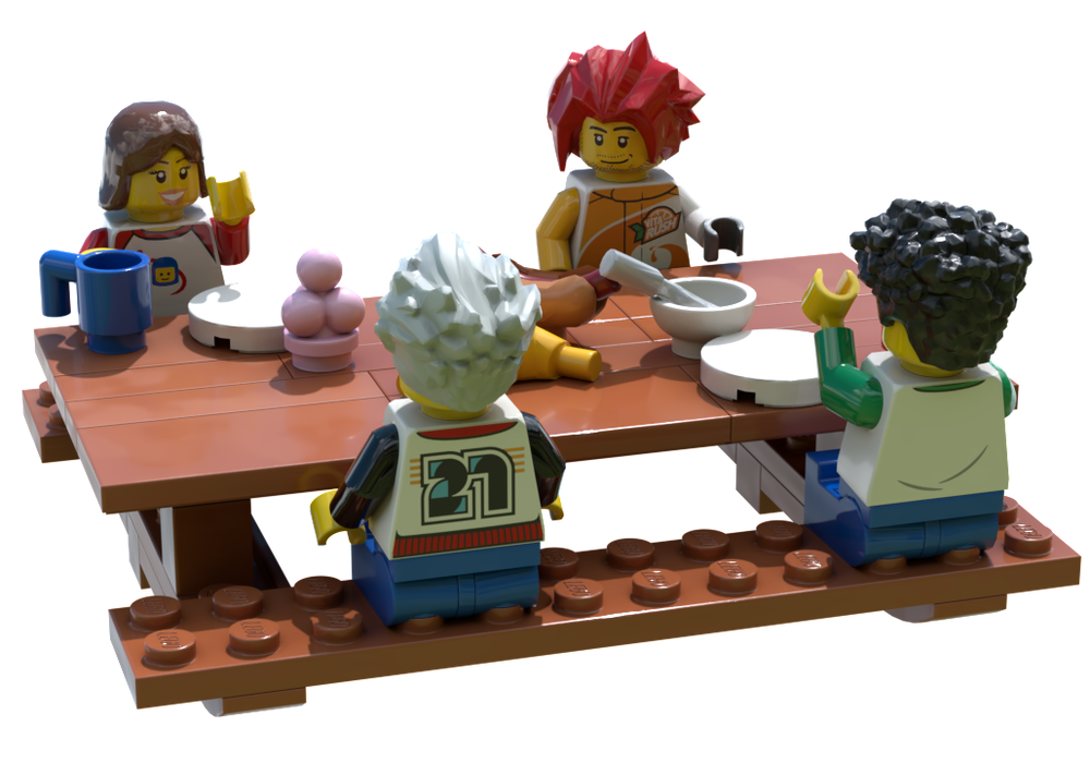 LEGO MOC Picnic Table by iamkalley | Rebrickable - Build with LEGO