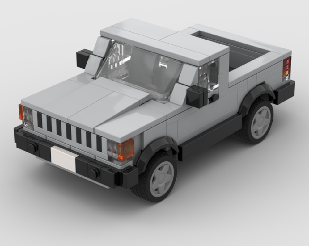 LEGO MOC Jeep Comanche MJ by BowTiedTurismo | Rebrickable - Build with LEGO