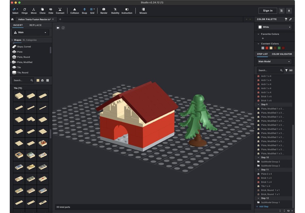 LEGO MOC Simple Barn (Studio Tutorial) by OrchardBuilds | Rebrickable ...