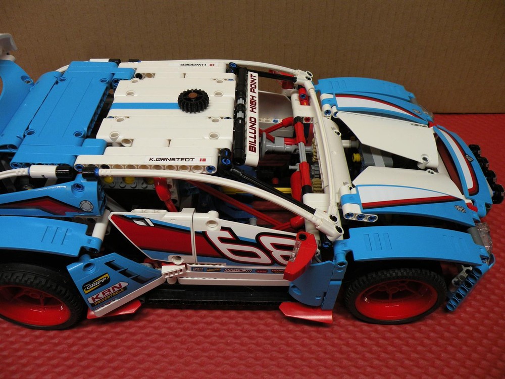 LEGO MOC 42077 Rally Car functional steering wheel with tilt by ...